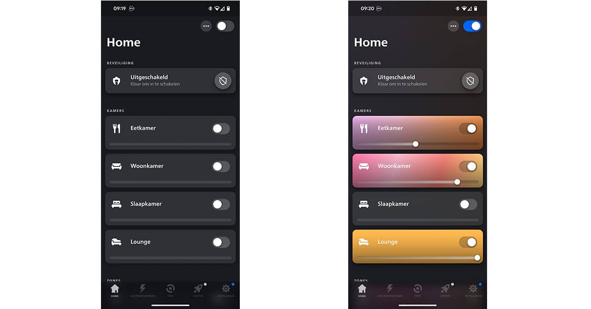 Philips Hue app ziet er voortaan net even anders uit